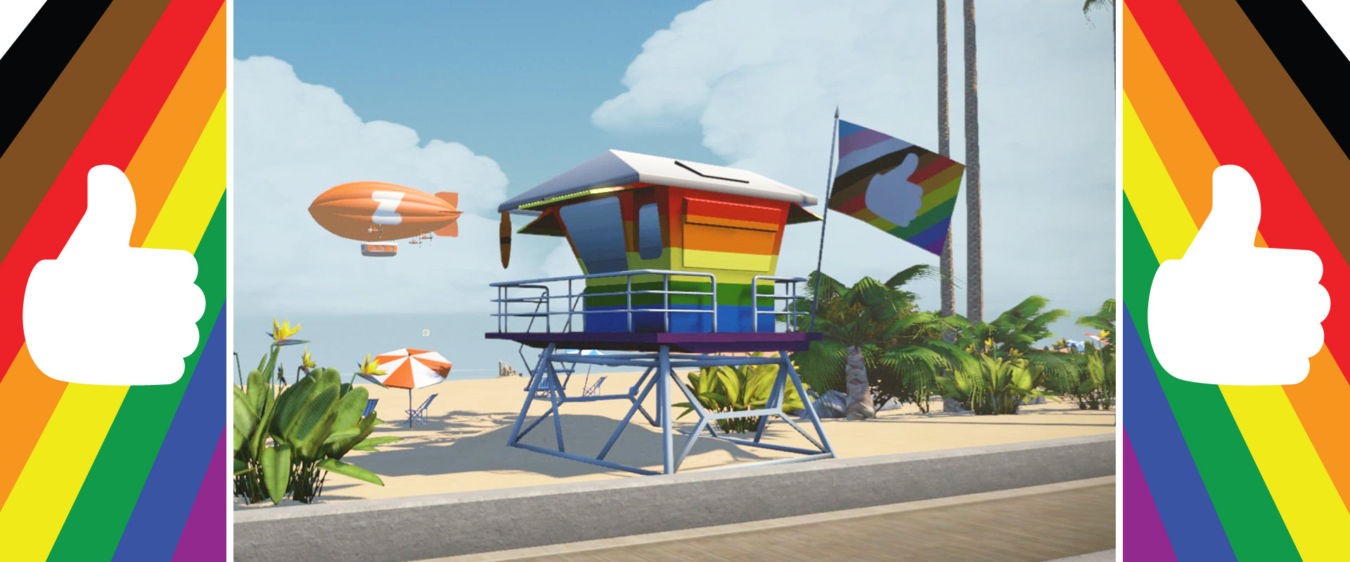 All About Watopia's Pride Lifeguard Tower | Zwift